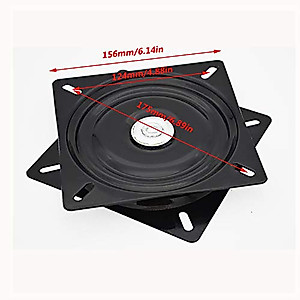 VUYBVY 6inch Chair Swivel Replacement Bar Stool Swivel Plate Chair Swivel Base Boat Seat Full Ball Bearing 360 Degree Turntable Mount Mechanism Swivel Stool Hardware for Recliner Chair Or Furniture