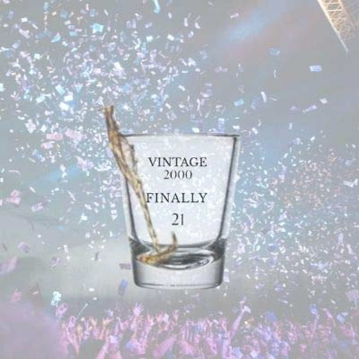 21st Birthday Shot Glass -21st Birthday Gifts- Finally 21 (2000)- 21st Birthday Compliments Birthday Decorations