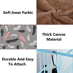 Small Pet Cage Hammock with 3 Christmas Bell Ornaments,Triple Layer Hammock Hamster Guinea Pig Cage Accessories Bedding Cozy Ferret Tunnel Cave Small Animals Bed for Chinchilla Sugar Glider (Pink)