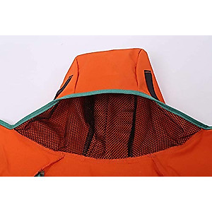 Kevlar Welding Neck Protection, Cut/Scratch/Heat Resistant Neck Protector Shoulder/Drape Match All Kinds Of Welding helmets/Hood/Mask(1PC blue & 1PC orange)