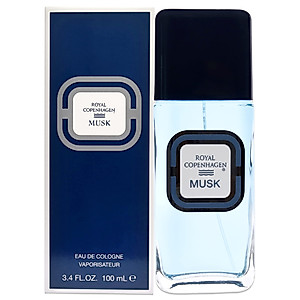 Royal Copenhagen Musk For Men. Cologne Spray 3.4 Oz