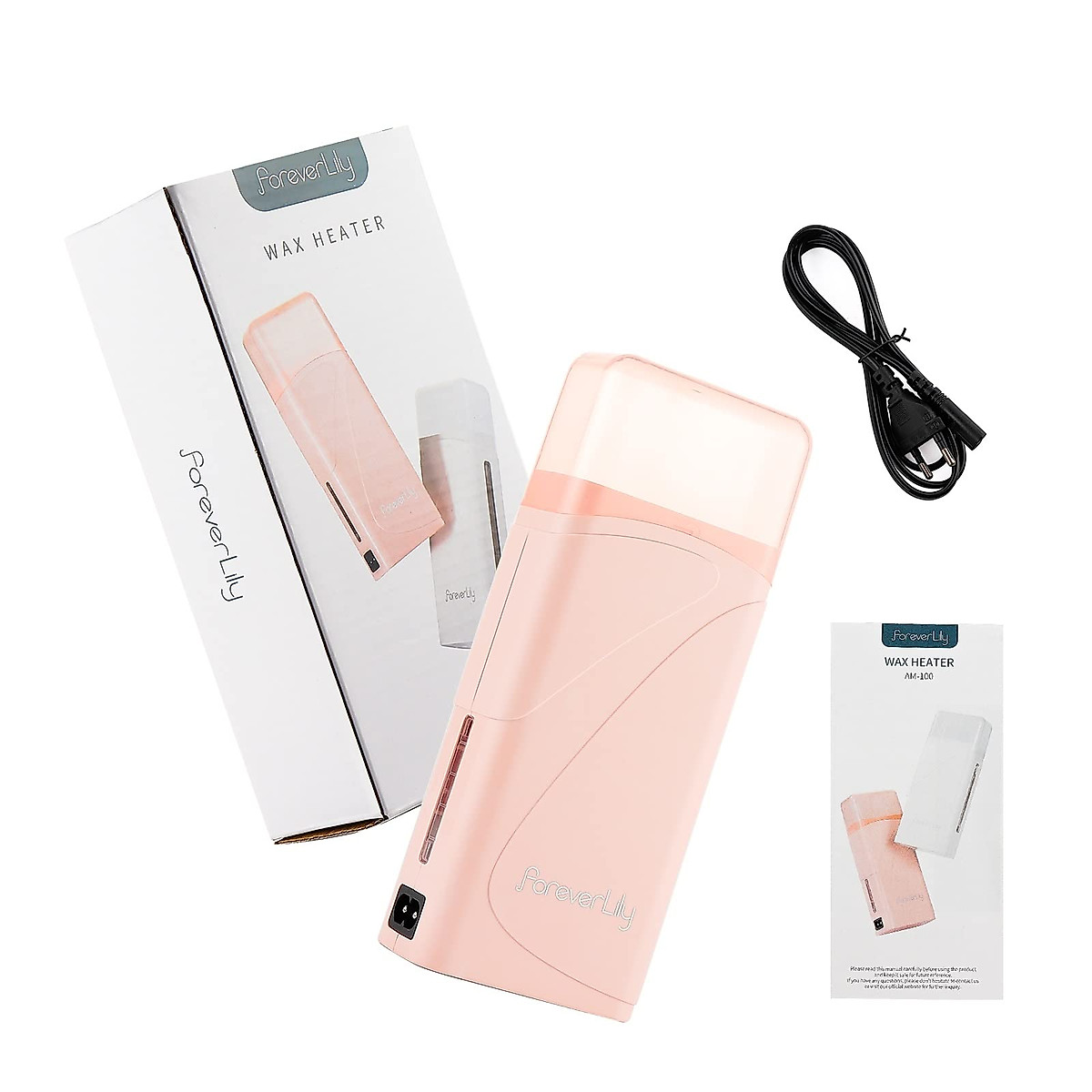 foreverLily Upgrade Wax Warmer for Hair Removal, Roll On Wax Heater, Depilatory Wax Warmer Machine for Men Women, New Dual Heat-conducting Plates