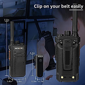 Retevis RB37 New Version,Bluetooth Walkie Talkies,2 Way Radio with Earpiece,VOX,2000mAh,USB-C,Wireless Walkie Talkie for Manufacture (4 Pack)