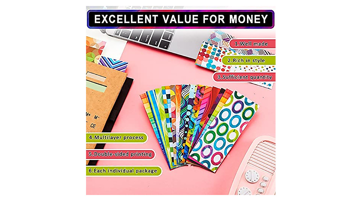 Kids Laminated Bookmarks - Durable & Colorful Reading Accessories