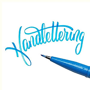 Pentel Fude Touch Sign Pen, Black, Felt Pen Like Brush Stroke (SES15C-A)