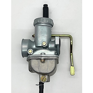 KDSG PZ16 Carburetor with Extended Metal Hand Choke Lever for Kazuma 50cc-110cc 4 stroke ATVs Scooters, Mopeds, Dirt Bikes, and Go Karts, PZ16 Long Lever Carb
