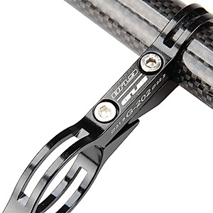 GUB 31.8MM Double Clamp Carbon Fiber Super Long Bike Bicycle Handlebar Extender Extension Light Lamp Computer Phone Mount Bracket Stand Holder
