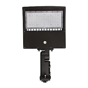LEDMyplace 150W LED Pole Light 5700K 21000LM Universal Mount Bronze AC120-277V Waterproof IP65 UL DLC Listed LED Shoebox Lights Parking Lot Lights