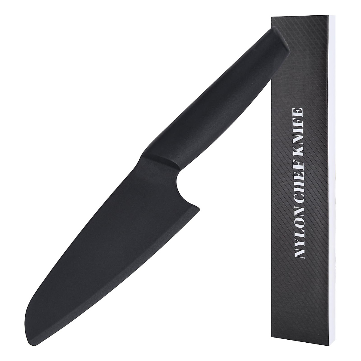 kiddi cookie Nylon Knife for Nonstick Pans, Kitchen Knife Safe for Kids, Nonstick Knife Resistant to high temperatures up to 460 degrees Fahrenheit, Black