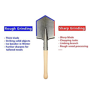 Mastiff Gears® Battle Wolf Shovel, Remodeled Sapper Shovel with Hardwood Handle, for Camping, Hiking, Fishing, Self-Defence and Emergency