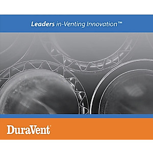 DuraVent 3PVL-X6 PelletVent Double-Wall Air-Insulated Pellet Stove Chimney Adapter with Stainless Steel Inner Wall and Galvalume Outer Wall, 6" Diameter