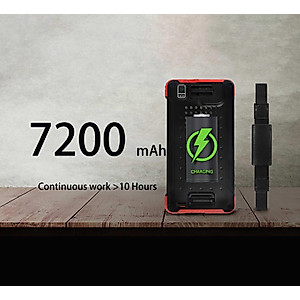 7" Android Rugged Tablet Barcode Scanner, 8 core CPU, NFC,WiFi,Bluetooth,IP67 Industrial Tablet with 1D 2D Laser Barcode Scanner for Inventory & Field Applications