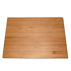 CHEF'S VISION Masterpiece Knife Set Bundled With BEHOLD Free Standing Magnetic Holder Bamboo