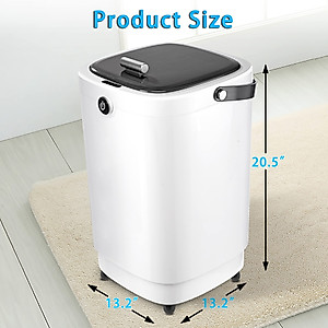 TMWINGS Towel Warmers for Bathroom Bucket，Luxury Large Spa Towel Hot Warmer Bucket Style-Hot Towels in 10 Minutes-Fits Up to Two Oversized Towels - Bathrobe, Towel, Blanket-Gray