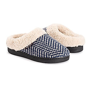 MUK LUKS Women's Suzanne Clog Slippers, Liberty Blue, 9-10