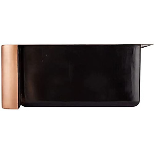 Signature Hardware 318918 32-3/4" Vine Design Farmhouse Single Basin Copper Kitchen Sink