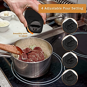 Black Salt and Pepper Shakers by Aelga, Salt Shaker with Adjustable Pour Holes, Glass Salt Pepper Shaker Set, Perfect for Black Pepper, Kosher and Sea Salt