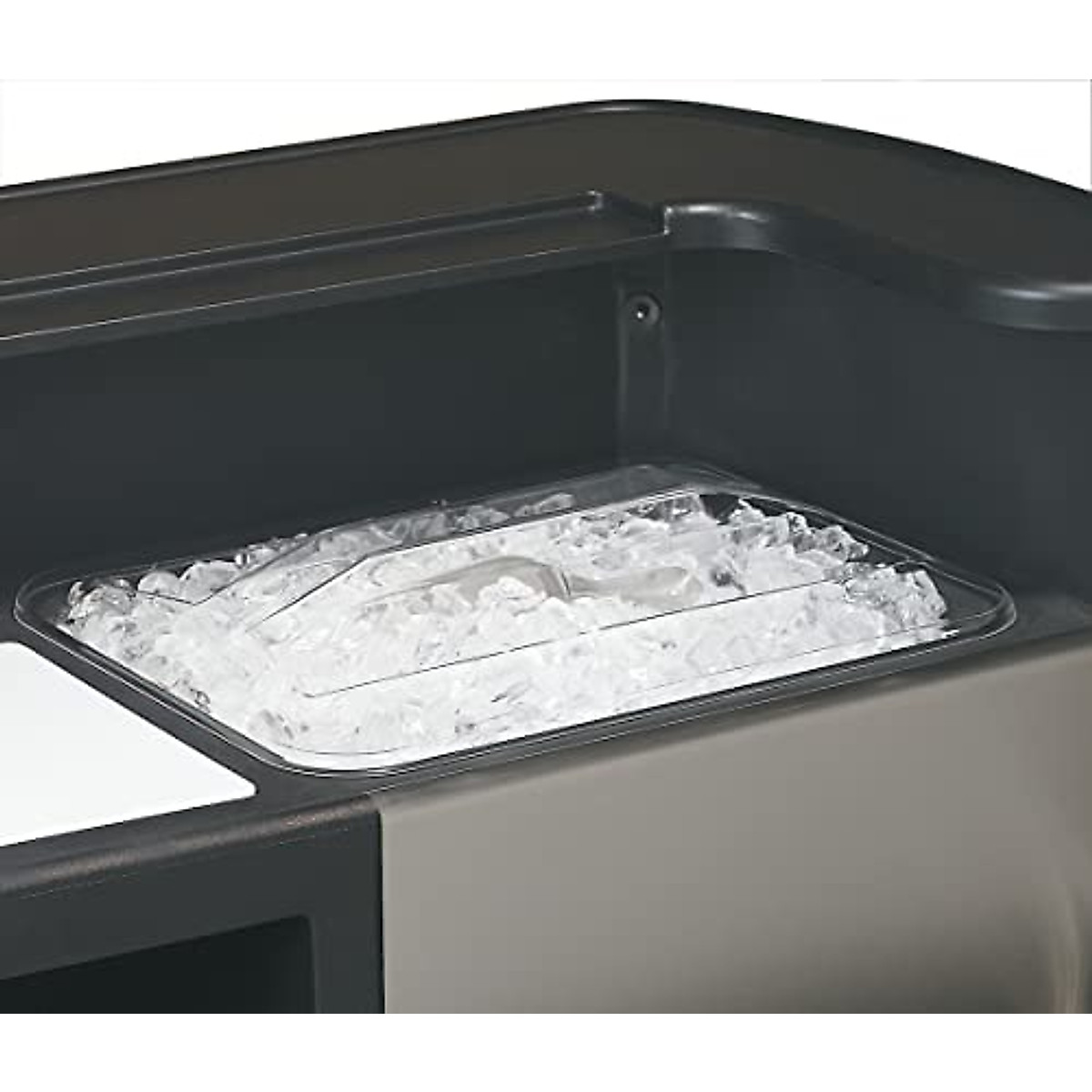 Carlisle FoodService Products Maximizer Portable Travel Bar Table with Locking Casters for Catering, Buffets, Restaurants, Ldpe, 56 X 26.5 X 48.5 Inches, Black