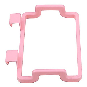 LoveAloe Plastic Trash Rack Garbage Bag Holder Over The Cabinet Hanging Trash Bag Holder for Home,Pink