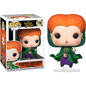 POP Disney: Hocus Pocus - Winifred Sanderson Flying Funko Vinyl Figure (Bundled with Compatible Pop Box Protector Case), Multicolored, 3.75 inches