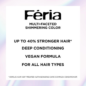 L’Oréal Paris Feria Multi-Faceted Shimmering Permanent Hair Color, 622 Fuchsia-cha, Pack of 1 Hair Dye Kit