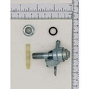 YAMAKATO Generator Petcock Fuel Tank Shut Off Valve Gas Switch 310574GS for Champion Generac 310573GS 193272GS 204743GS All Power Briggs and Stratton etc., M10X1.25mm