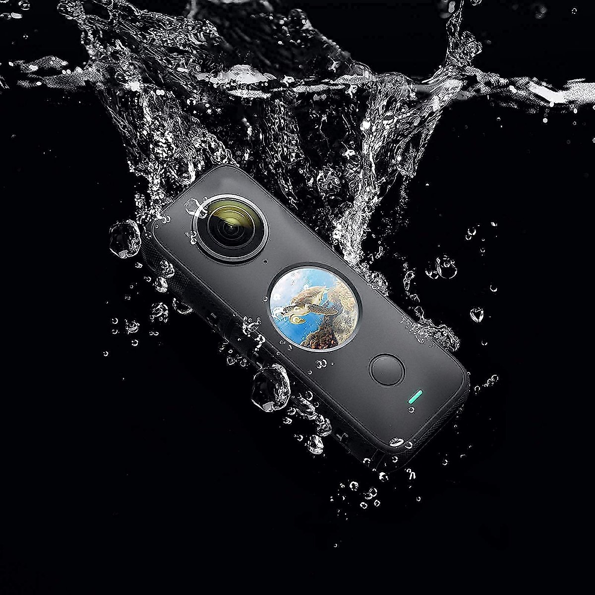 Insta360 ONE X2 360 Degree Waterproof Action Camera, 5.7K 360, Stabilization, Touch Screen, AI Editing, Live Streaming, Webcam, Voice Control + Tripod Selfie Stick