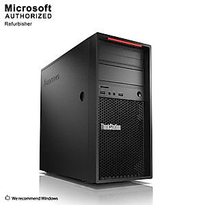 Lenovo ThinkStation P310 Tower Desktop PC, Intel Quad Core i7 6700 up to 4.0GHz, 16G DDR4, 1T SSD + 3T HDD, WiFi, BT 4.0, DVD, Windows 10 Pro 64-Multi-Language Support English/Spanish/French (Renewed)