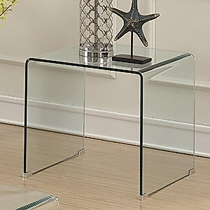 Coaster Home Furnishings Ripley Square End Table Clear