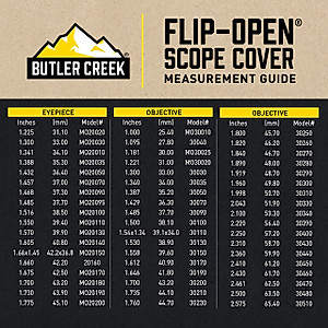 Butler Creek 07 Objective Flip Open Scope Cover