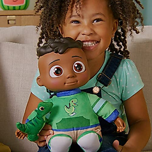 CoComelon My Friend Cody with Dinosaur Plush - Plays ‘Cody’s Special Dinosaur Day’ Song Clips - Press Tummy for Music and Phrases - Toys for Preschoolers