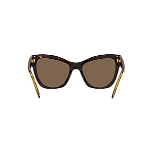 Versace Woman Sunglasses Havana Frame, Dark Brown Lenses, 56MM