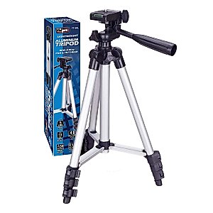 Vidpro TT-50L 50 Inch Lightweight Aluminum Tripod with 3 Way Pan & Tilt Head