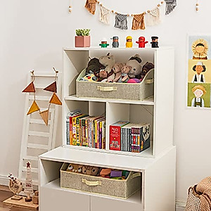 GRANNY SAYS Bundle of 3-Pack Trapezoid Storage Bins & 1-Pack Hanging Closet Organizer