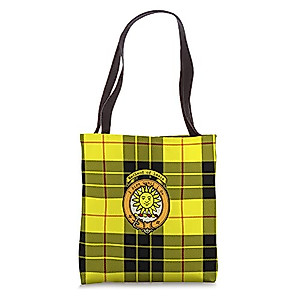 MacLeod of Lewis Clan Scottish Crest and Tartan Tote Bag