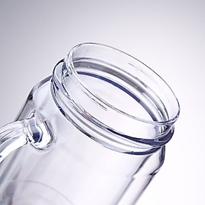 Cupture Double Wall Insulated Plastic Mason Jar Tumbler Mug with Striped Straws - 20 oz, 3 Pack