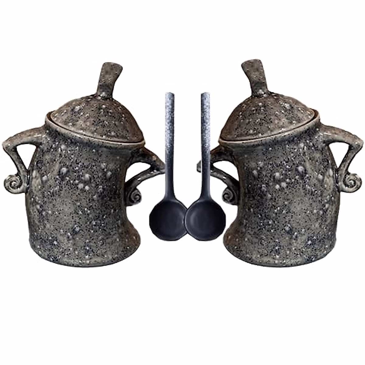 Canister with Attitude, Jar with Attitude, Cute Food Storage, Sassy Sugar Container for Kitchen, Perfect for Coffee Tea Sugar Spices Jars, A Pair