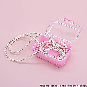 AUEAR, Cute Mini Travel Hard Suitcase Box Reception Gift Box Fit Suit for Wedding Decoration (Pink & Blue, 2-Pack)