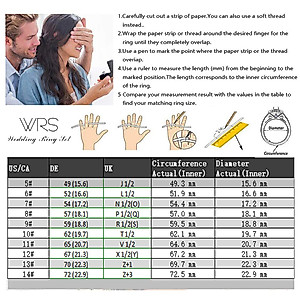 Two Rings His Hers Wedding Ring Sets Couples Matching Rings Women's 2pc White Gold Filled Heart CZ Wedding Engagement Ring Bridal Sets Men's Stainless Steel Wedding Band