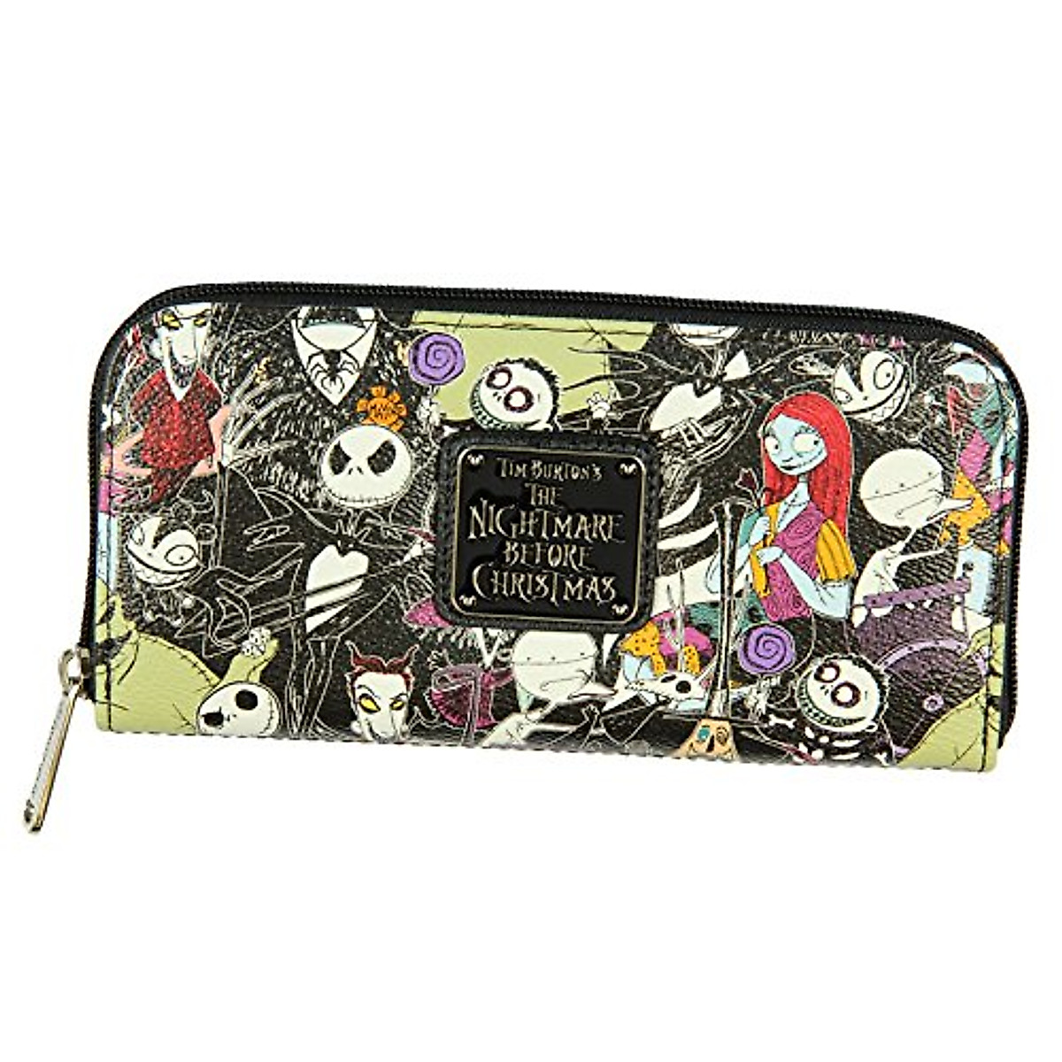 Loungefly The Nightmare Before Christmas Allover Print Character Zip Around Wallet