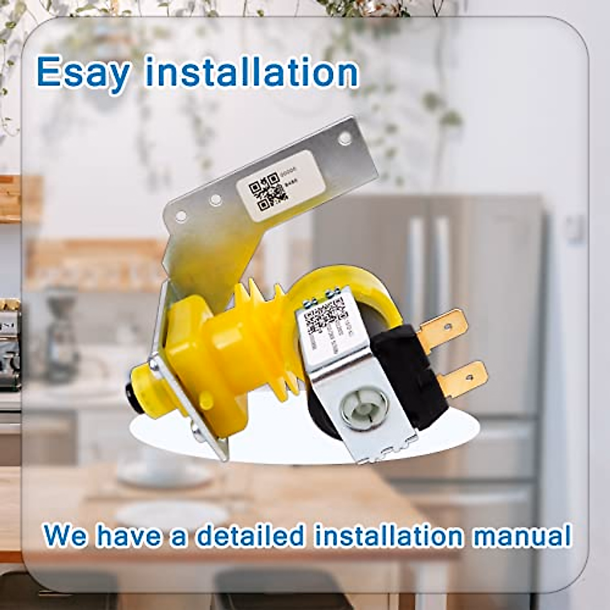 000009121, 000008486, IH9121 Water Inlet Valve Compatible With manitowoc Ice Machines，220/240V 50/60Hz 6W Fits I, ID, IR, IT, IY, QCA, QFA, QY, SD and SY Series Machines,etc-1 Year Warranty