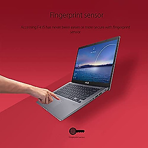 ASUS VivoBook Thin and Light Laptop 2022 | 14" FHD IPS Intel Core i3-1115G4 | 8GB DDR4 256GB NVMe SSD | Slate Grey HDMI USB-C Backlit Keyboard with FP Reader | Windows 11 Pro w/TLG 32GB USB