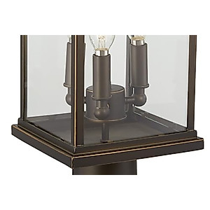 Minka Lavery Outdoor Post Lights 72636-143C Mariner's Pointe Exterior Post Lantern, 3-Light 180 Watts, Oil Rubbed Bronze