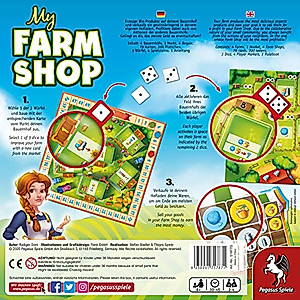 My Farm Shop - Game by Pegasus Spiele 2-4 Players – Games for Family – 30-45 Mins of Gameplay – Games for Family Game Night – Games for Kids and Adults Ages 8+ - English Version