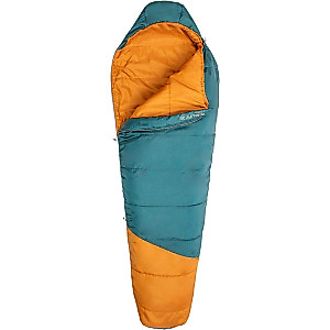 Kelty Mistral Sleeping Bag: 30F Synthetic - Kids' (Short/Right Zip) (Deep Teal)