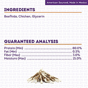 Treatly Combo Chews Beefhide Twist Sticks 5" w/Chicken Meat Wrap Dog Chew Treats - 22 Count/1 Pack