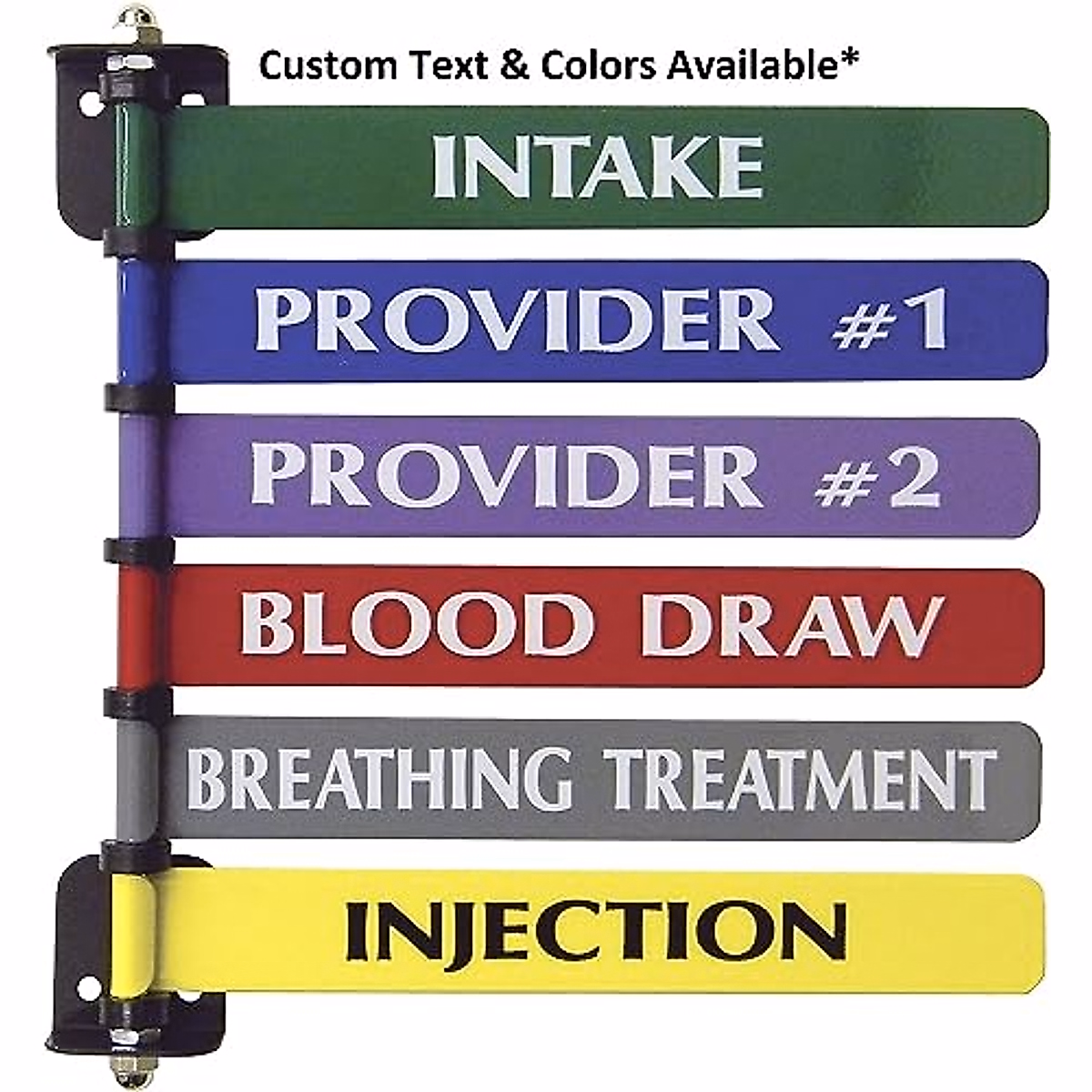 American Made Exam Room Status & Signal Flag System - Door Flags for Medical Office, Quickly Display and Identify Exam Room Signals (High Grade Aluminum)