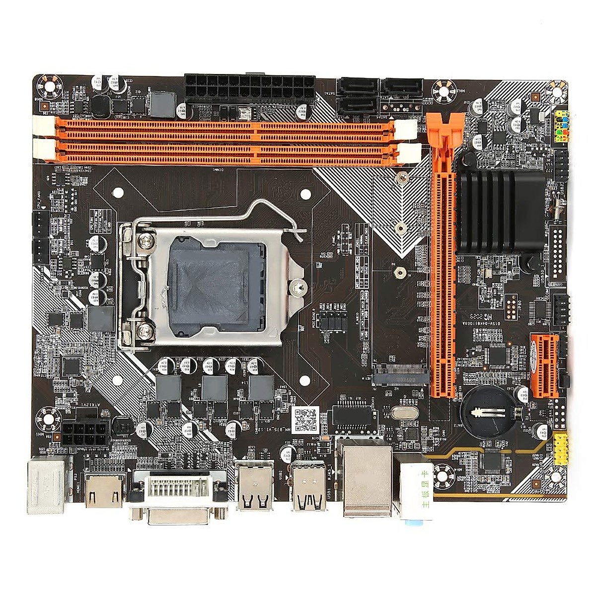 Desktop Computer Motherboard, DDR3 1066/1333/1600MHz LGA 1155 PC Main Board Support NVME+NGFF Dual Mode Hard Disk+SATA, 6‑Channel Sound Card
