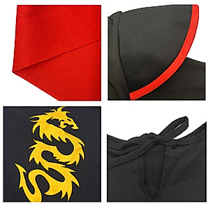 SATKULL Girls Ninja Costume Halloween Ninja Costumes Set for Kids Girl Ninjas Role Playing Dressing Suit(Kids-M-6/7T)