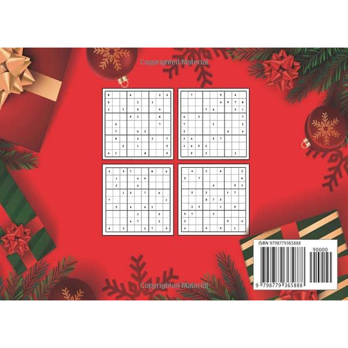 Stocking Stuffers for Men: Christmas Sudoku: Fun Holiday Activity & Brain Games ift Idea for stocking stuffers | +100 puzzles mix levels for Women and Men